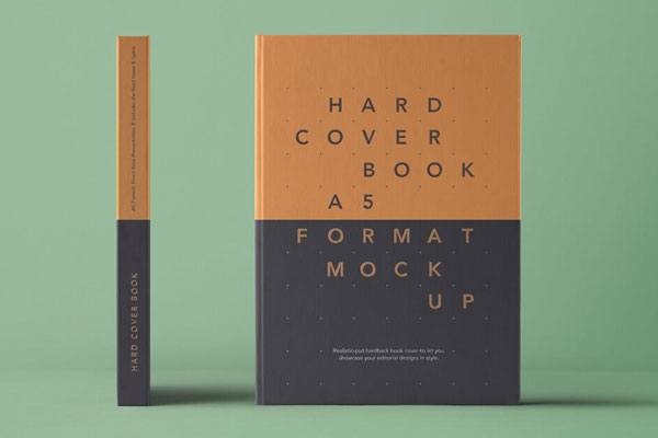 Mockup Featuring a Square Book Spread Open (FREE) - Resource Boy