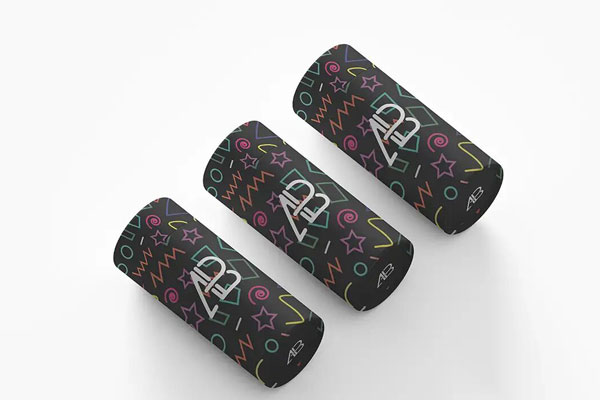 Isometric Paper Tube Packaging Mockup Free Download | Resource Boy