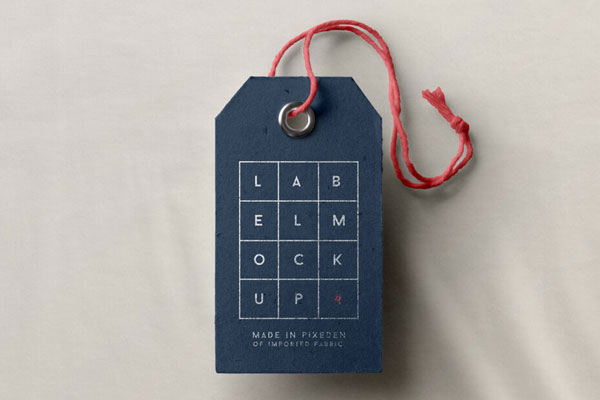 Label Brand Mockup with String Free Download | Resource Boy