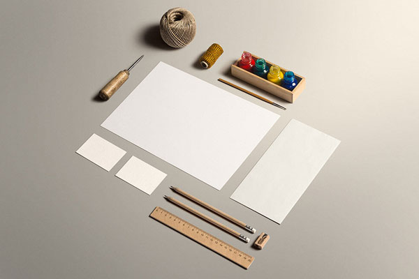 Minimal Art and Craft Stationery Mockup Free Download | Resource Boy