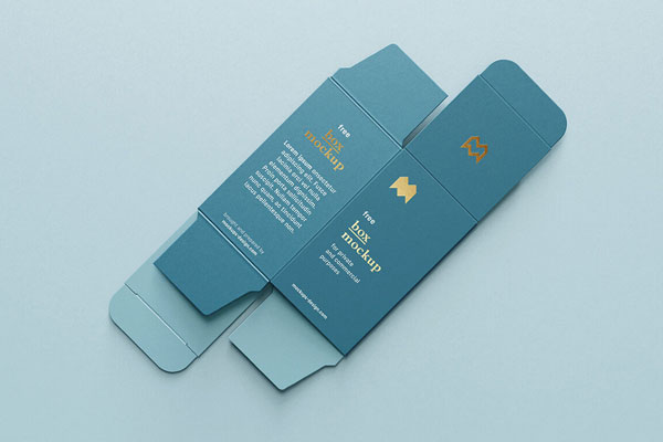 Perspective View of an Empty Cosmetic Packaging Box Mockup (FREE ...