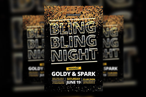 Dark Theme Club Party Flyer Template Free Download | Resource Boy