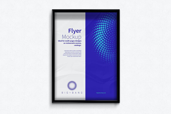 Flyer and Poster Frame Mockup Free Download | Resource Boy