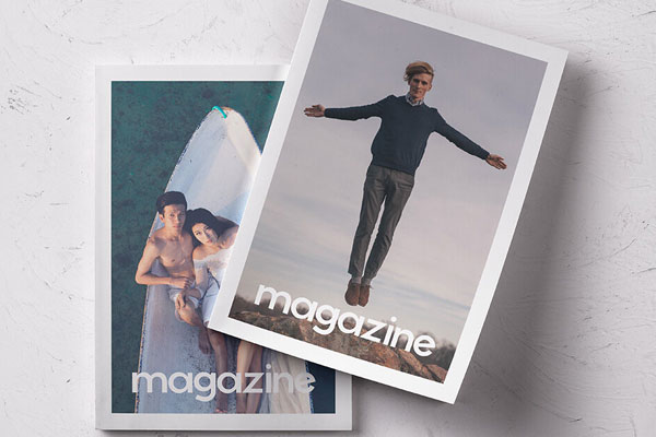 Vertical Magazine Cover Front View Mockup Free Download | Resource Boy