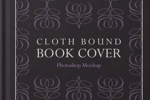 Hardback Book Cover Bound in Cloth Cover Mockup Free Download ...