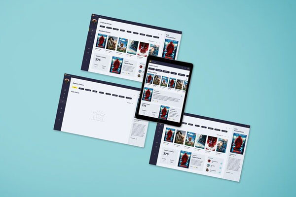 Mockup Showcasing Top View of Several Devices Screens Free Download ...