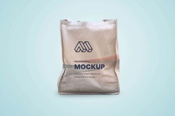 Mockup Featuring Square Shape Shopping Bag (FREE) - Resource Boy