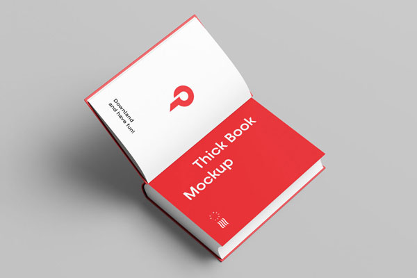 Front View of Standing Book Mockup (FREE) - Resource Boy