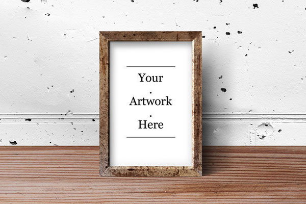 Several Setting of Rustic Wood Frame Mockups Free Download | Resource Boy