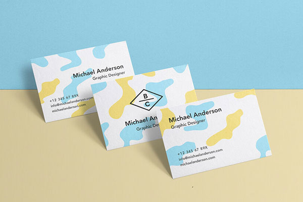 Three Business Cards Mockup in a Row Free Download | Resource Boy