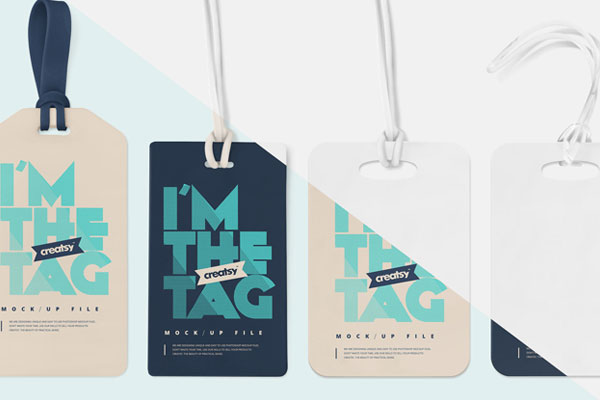 Two Set of Cool Tag Mockups Free Download | Resource Boy