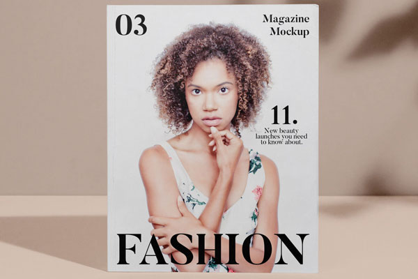 Vertical Magazine Cover Front View Mockup Free Download | Resource Boy