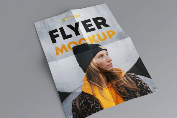 3 Folded Flyer Mockups in Different Views Free Download | Resource Boy