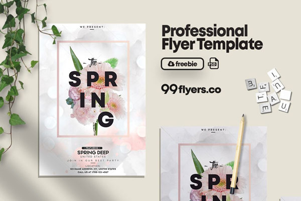 Spring Break Nightclub Flyer Template Featuring Slash Typography Free ...