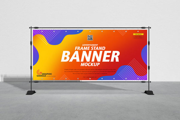 2 Display Stand Mockup in Front The Wall Free Download | Resource Boy