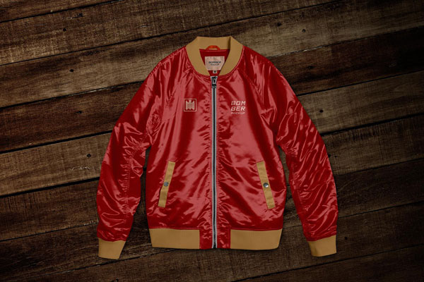 Top View of a Bomber Jacket Lying on the Floor Mockup Free Download ...