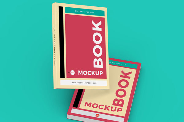 Book with Rounded Corners Mockup Free Download | Resource Boy