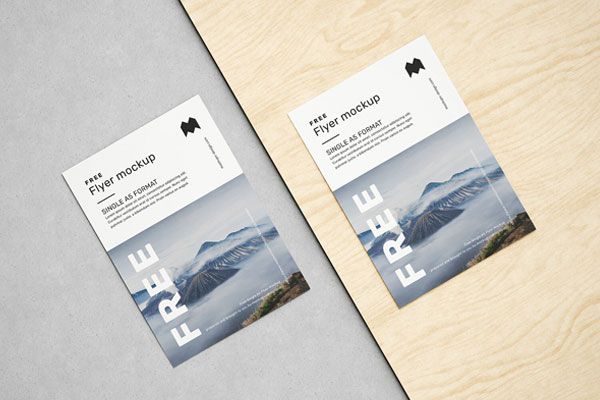 Gravity Flying Flyers Mockup Free Download | Resource Boy