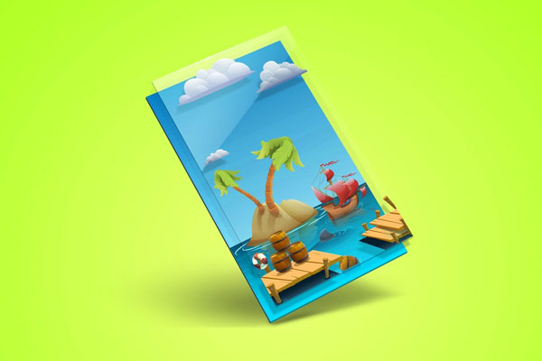 Ariel View of Multi Screen App Mockup (FREE) - Resource Boy