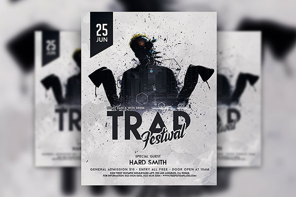 Gang Hip Hop Trap Festival Flyer Template Free Download | Resource Boy