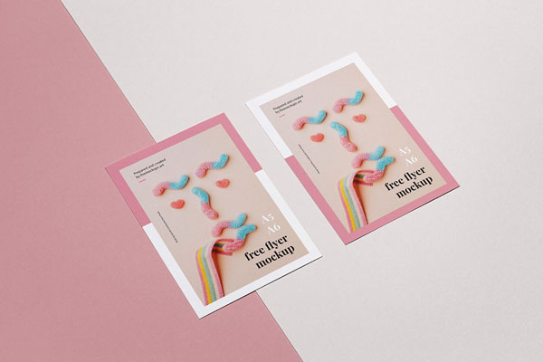 Gravity Flying Flyers Mockup (FREE) - Resource Boy