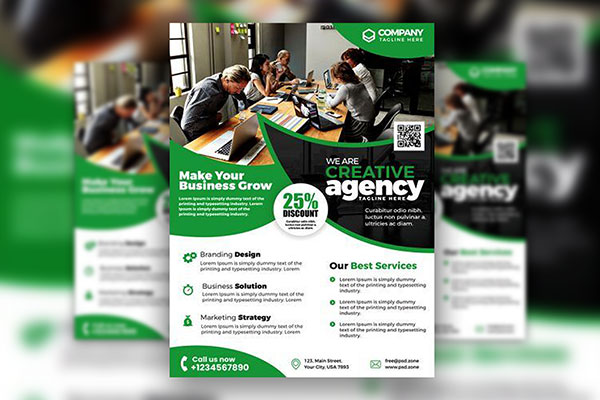 Corporate Business Agency Grid Flyer Templates Free Download | Resource Boy