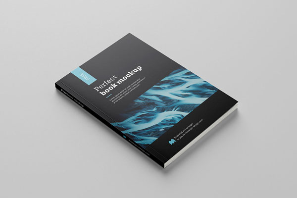 Mockup Featuring a Square Book Spread Open (FREE) - Resource Boy