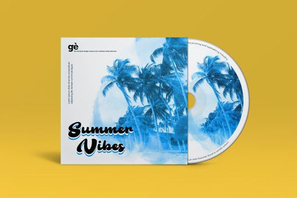 Mockup Featuring CD and Paper CD Cover Free Download | Resource Boy