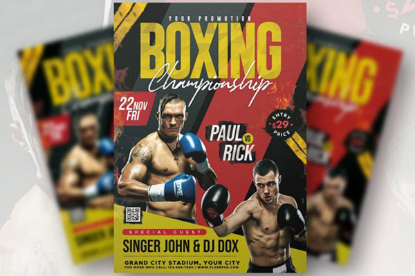 MMA / Boxing Flyers / Posters - Free Download (2026) | Resource Boy