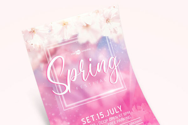 Spring Break Nightclub Flyer Template Featuring Slash Typography Free ...