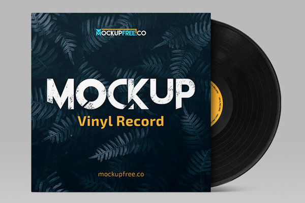 Front View Vinyl Record Cover Art Mockup Free Download | Resource Boy