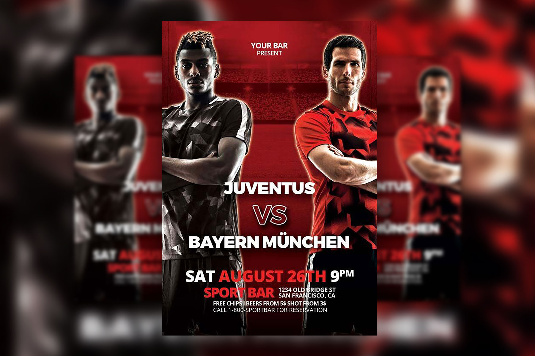 Modern Soccer Game Day Party Flyer Template FREE Resource Boy