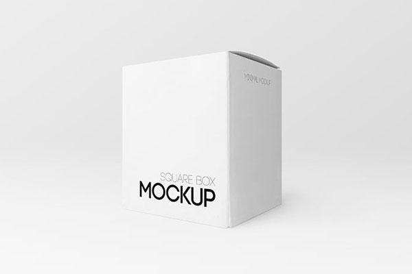 Square Shaped Mail Cardboard Box Mockup (FREE) - Resource Boy