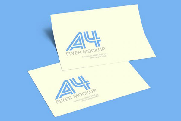 Gravity Flying Flyers Mockup (FREE) - Resource Boy