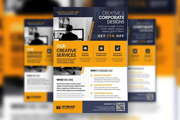 Corporate Business Promotional Flyer Template Free Download | Resource Boy