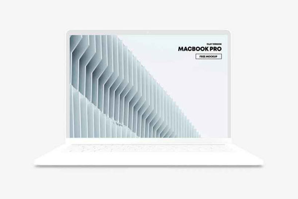 Front View of a MacBook Pro Mockup Free Download | Resource Boy
