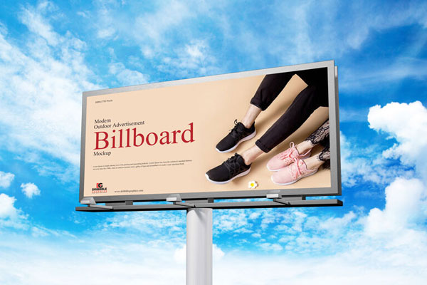 Mockup Showing Outdoor Advertising Panel Mounted on Big Building (FREE ...