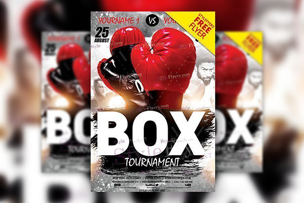 2 Modern Boxing Flyer and Facebook Templates Free Download | Resource Boy