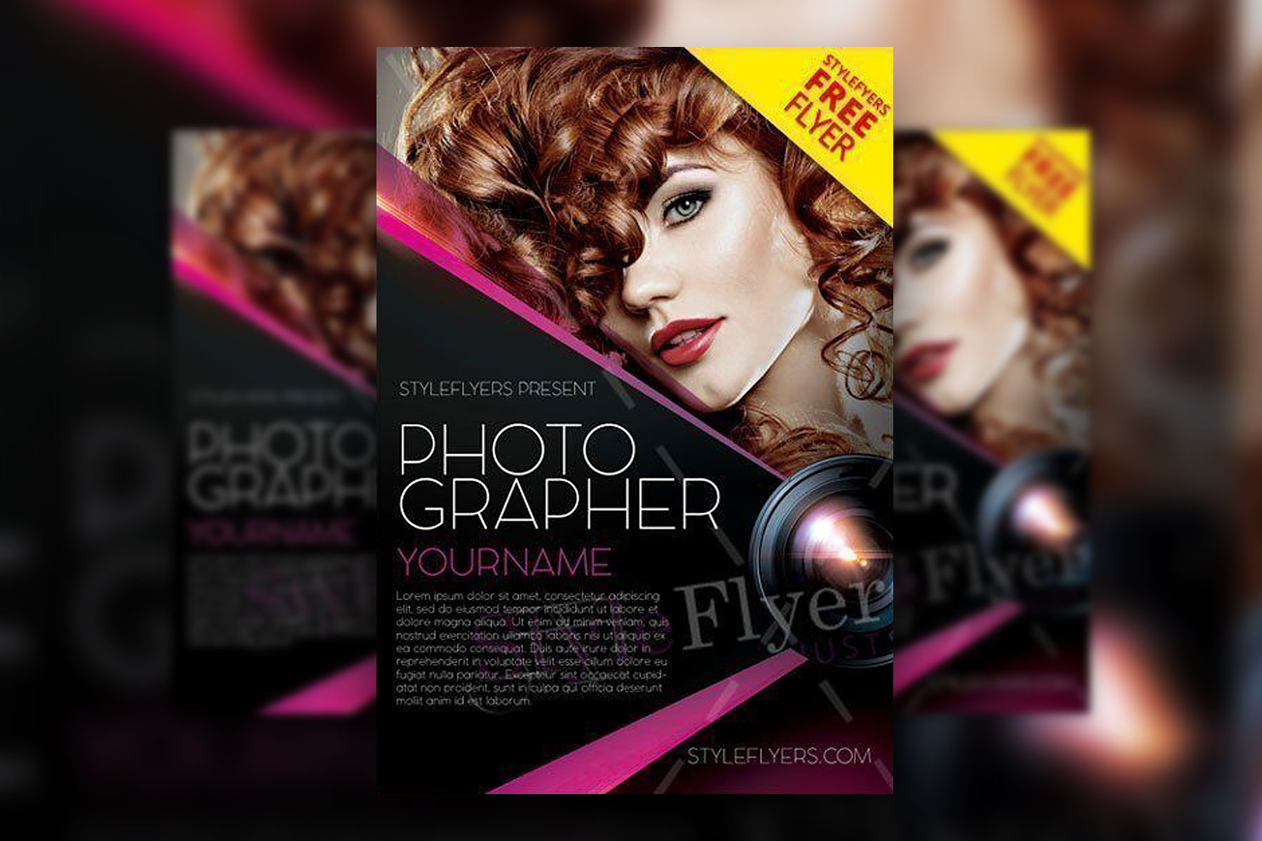 Modern Border Photography Flyer Template (FREE) - Resource Boy