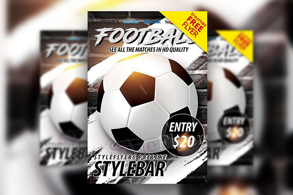 Free Soccer Flyer / Poster PSD Templates (2023)