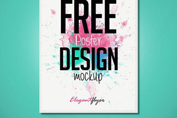 5 Front View Vertical Poster Design Mockups Free Download | Resource Boy