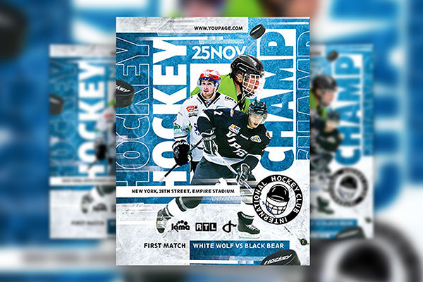 Ice Hockey Flyers / Posters - Free Download (2025) | Resource Boy