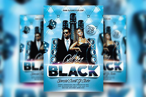 Modern Night Party Flyer Template (FREE) - Resource Boy