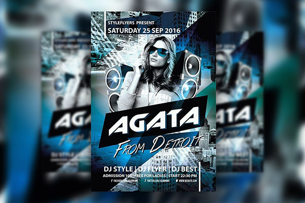 Bold Urban Club Party Flyer Template Free Download | Resource Boy