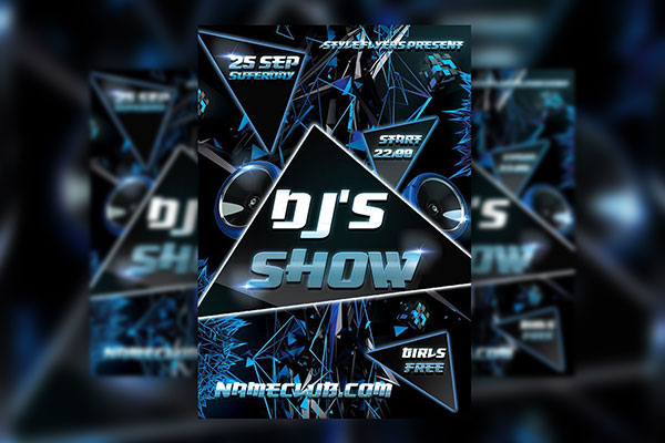 DJ Announcement Flyer Template with Purple and Pink Theme (FREE ...