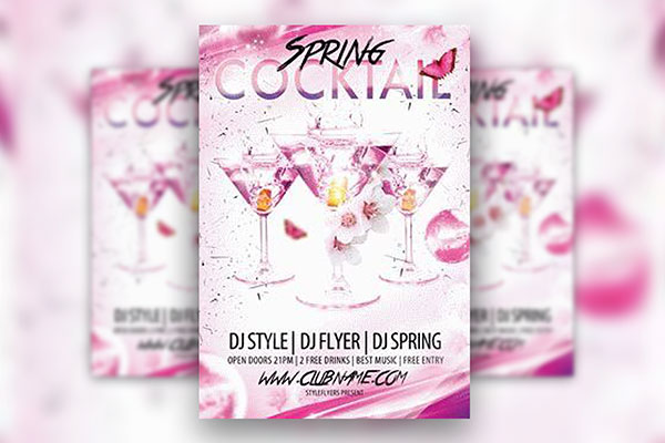 Spring Break Nightclub Flyer Template Featuring Slash Typography Free ...