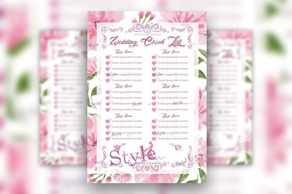 Free Wedding Flower Checklist Template | Best Flower Site