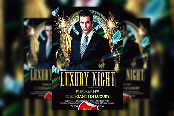 Modern Luxury Club Party Flyer Template Free Download | Resource Boy