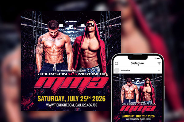 MMA / Boxing Flyers / Posters - Free Download (2025) | Resource Boy