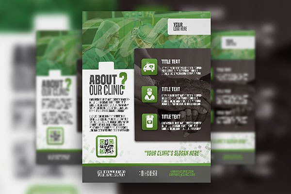Infographic Medical Clinic Flyer Template Free Download | Resource Boy
